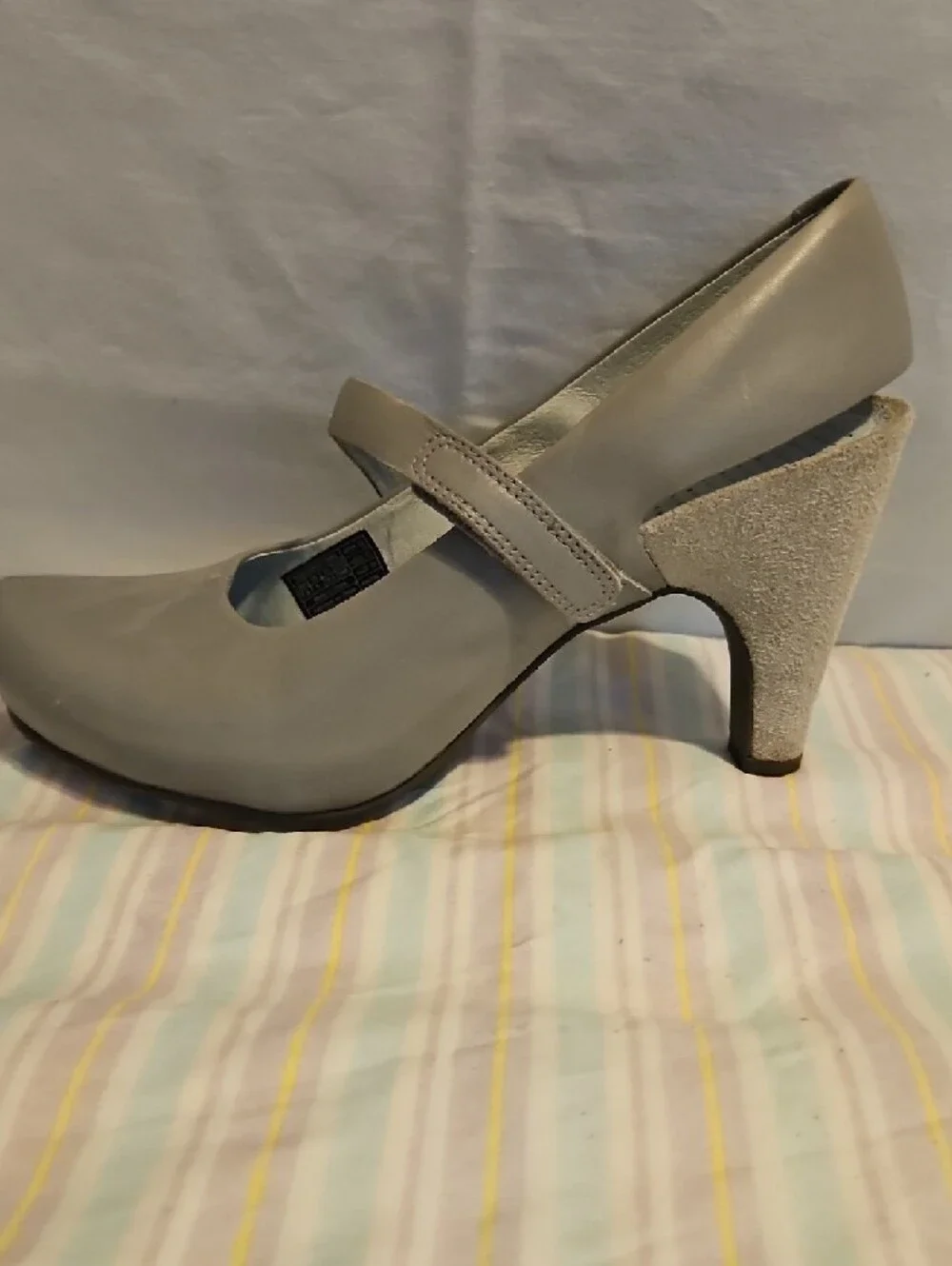 Tsubo | Shoes | Tsubo Blue Grayish Mary Jane Strap Heels | Poshmark